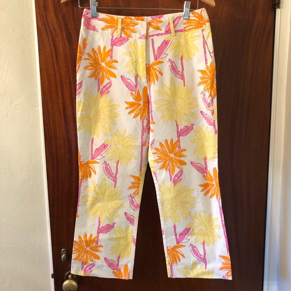 Vintage Lilly Pulitzer Floral Capris - Gem